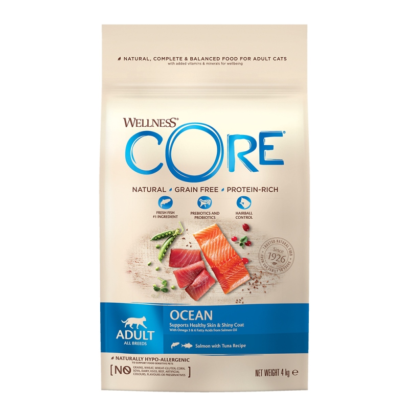 Wellness Core Adult Ocean Salmon & Tuna 4kg - Love Cats