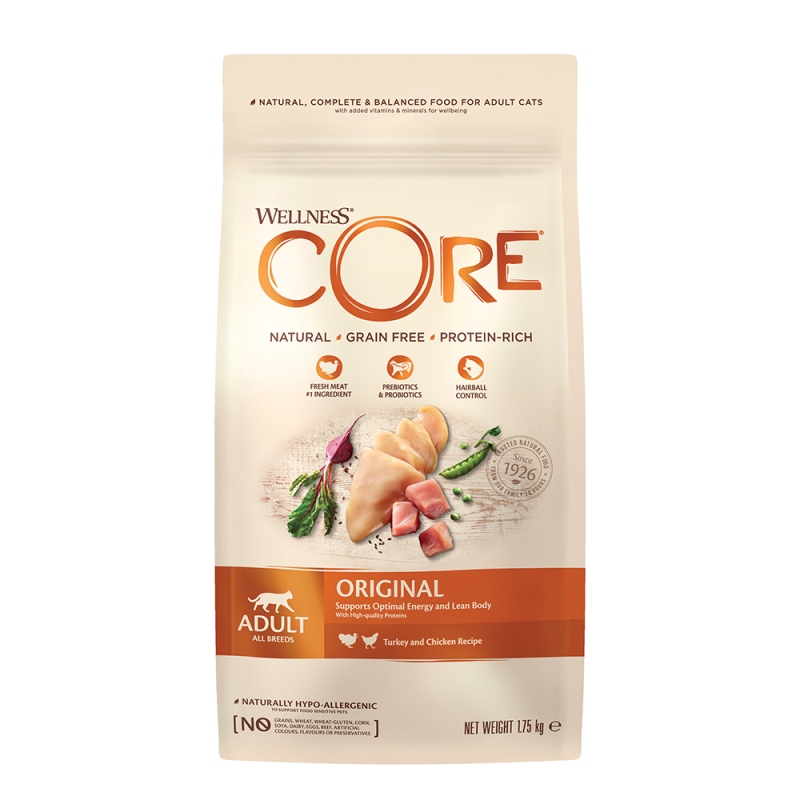 Wellness Core Adult Original Turkey & Chicken 1.75kg - Love Cats