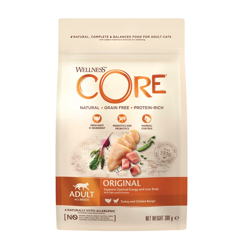 Wellness Core Adult Original Turkey & Chicken 300gr - Love Cats