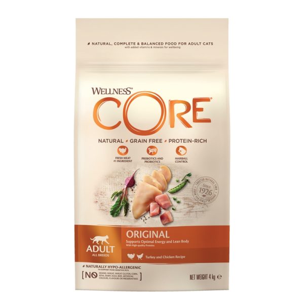 Wellness Core Adult Original Turkey & Chicken 4kg - Love Cats