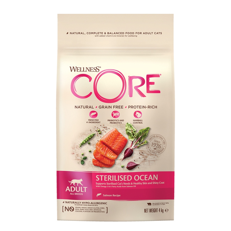 Wellness Core Adult Sterilized Ocean Salmon 4kg - Love Cats